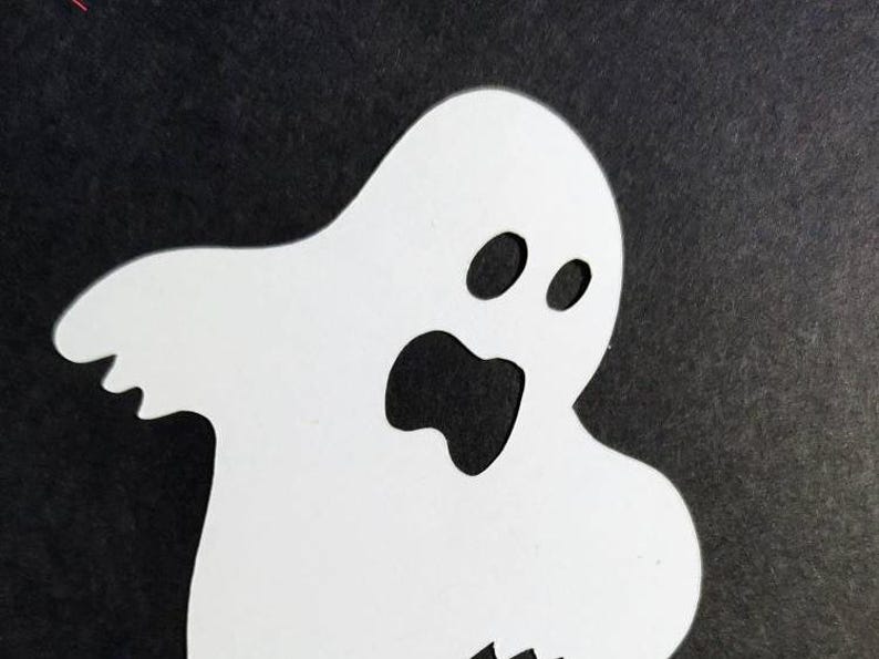 15 Paper Ghost Shapes, Ghost Diecuts for Halloween - Etsy