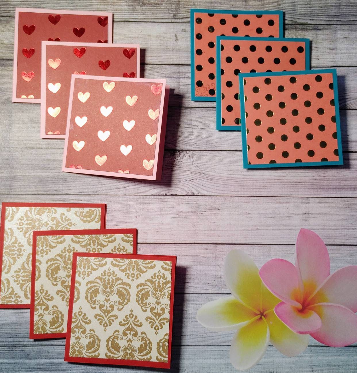 Blank 3x3 Card Set of 9 Small Blank Cards Present Labels - Etsy