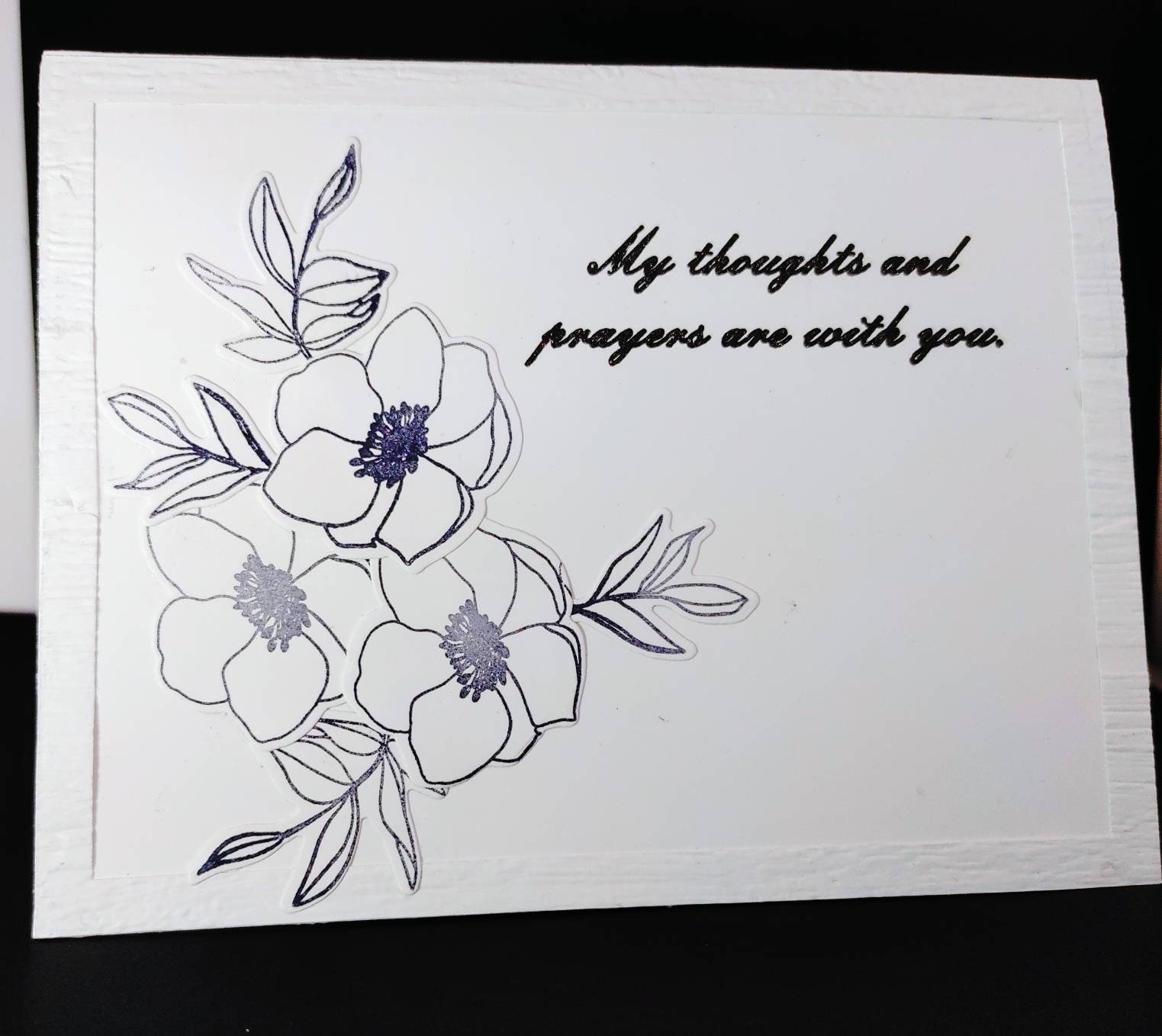 Elegant Sympathy Card Offering Comfort and Condolences in - Etsy