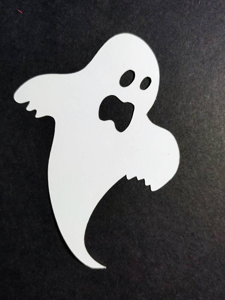 15 Pack of 2.5inch Die Cut White Paper Ghosts, Cardstock Ghosts ...