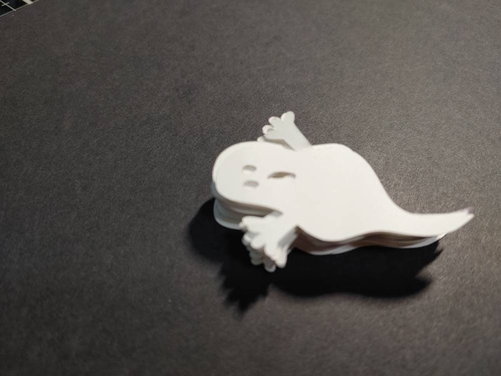 20 Pack Ghost Cut Outs, Multiple Sizes, Cardstock Ghosts, Halloween ...