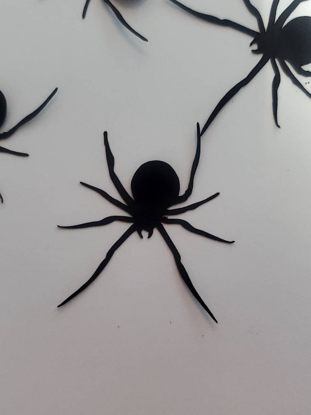25 Pack of Black Paper Spiders, Cut From 65lb Cardstock, Multiple Sizes ...