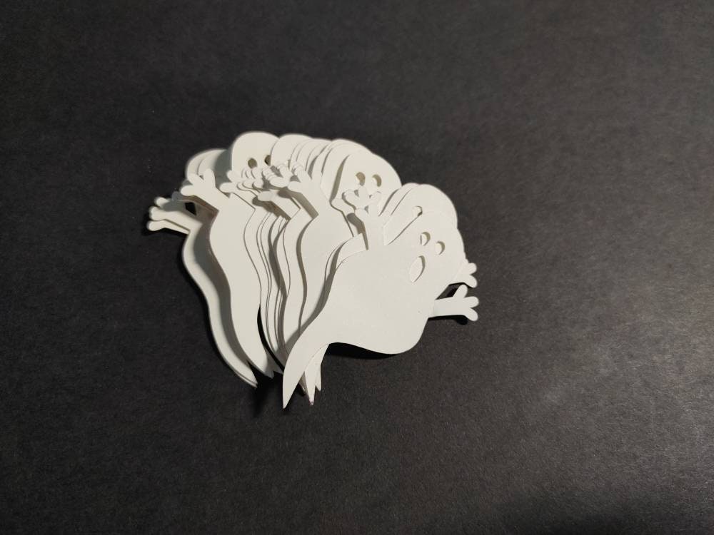 20 Pack Ghost Cut Outs, Multiple Sizes, Cardstock Ghosts, Halloween ...