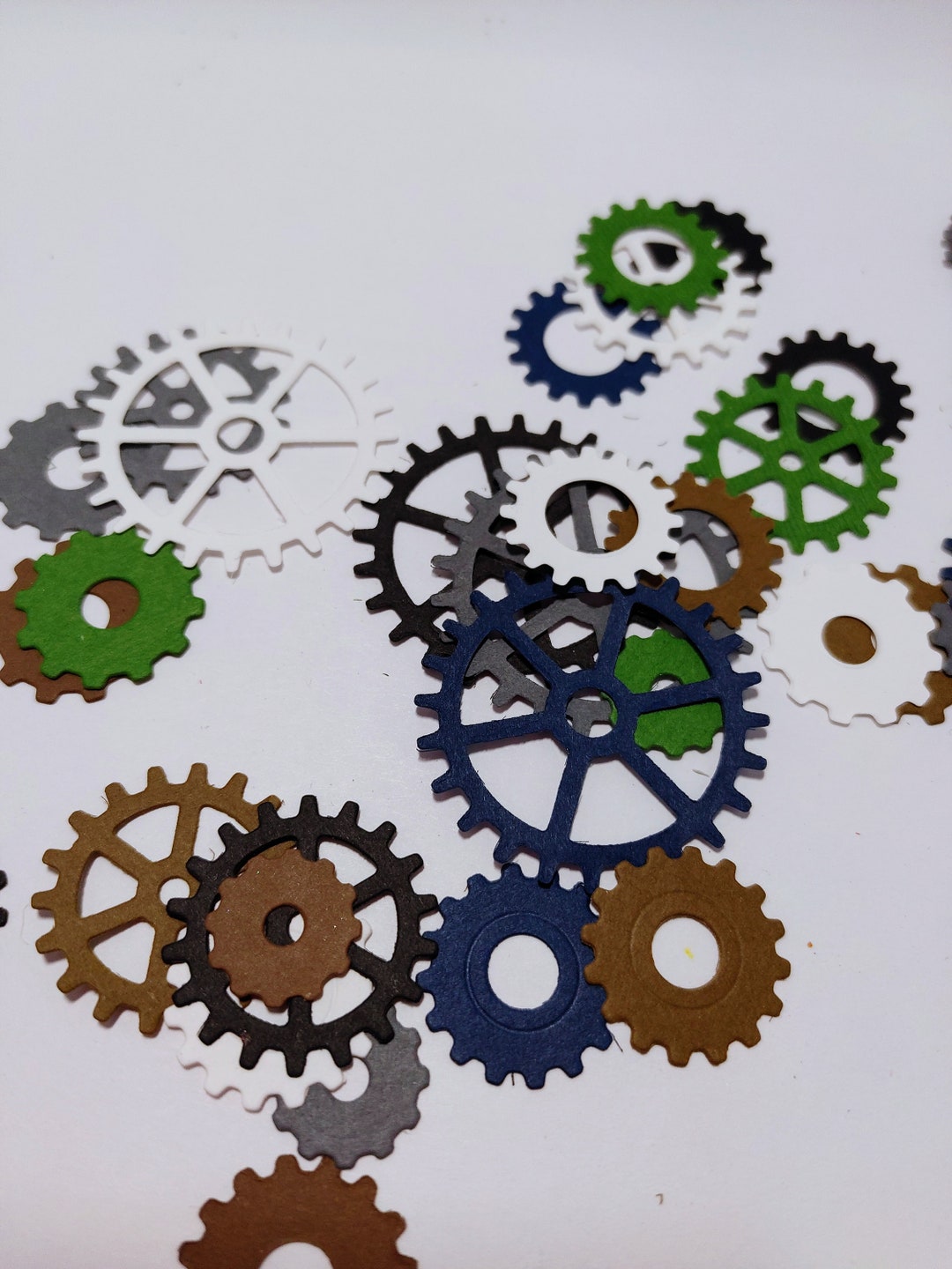 Steampunk Gears Cut From Cardstock Assorted Sizes, 100 Pack, Die Cut ...