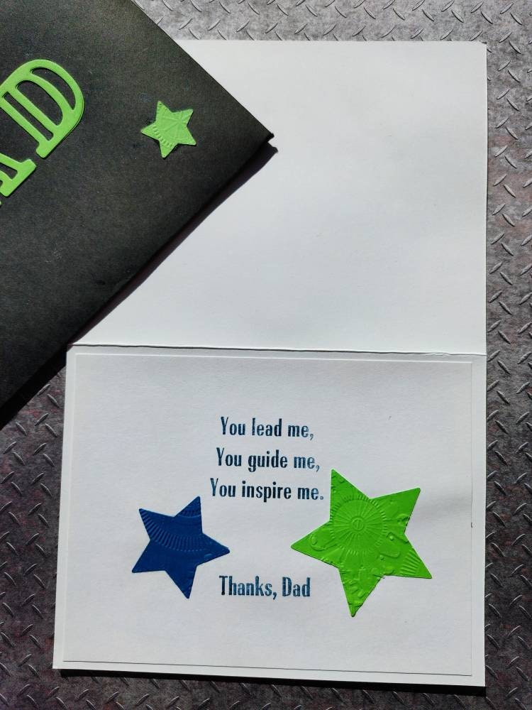 Father's Day Card Handmade, Card for Dad, Thanks Dad Card, Father's Day ...