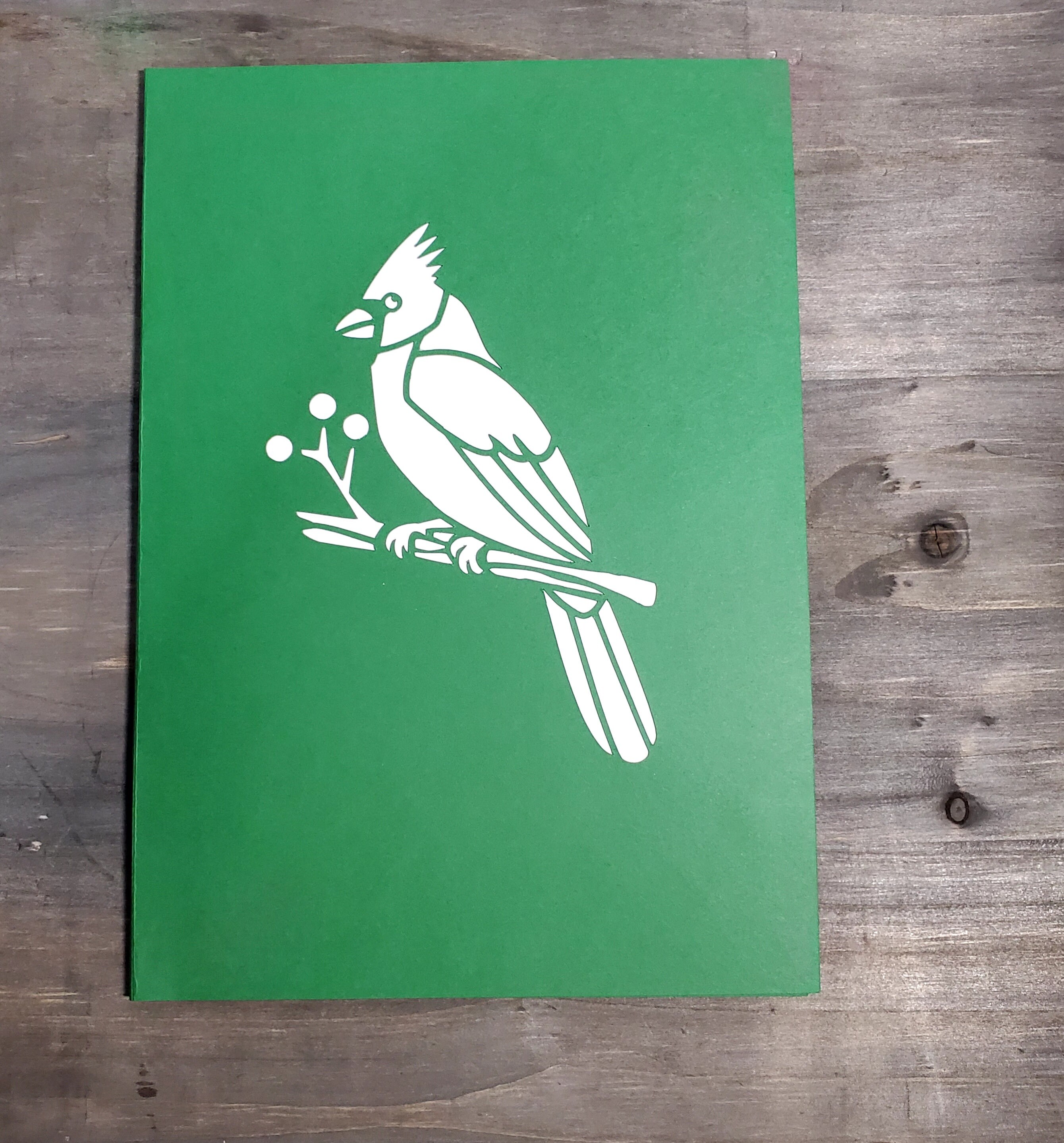 Red Cardinal Pop up Card Handmade, Pop-up Bird Card, Card to Send ...