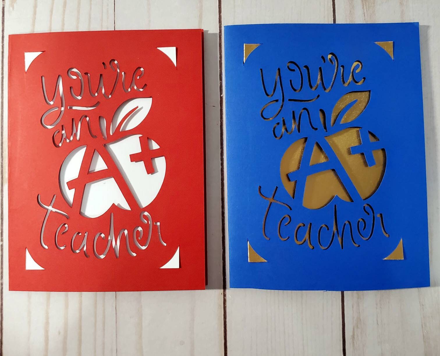 Teacher Appreciation, Teacher Gift, A Teacher Card, Teacher Thank You ...
