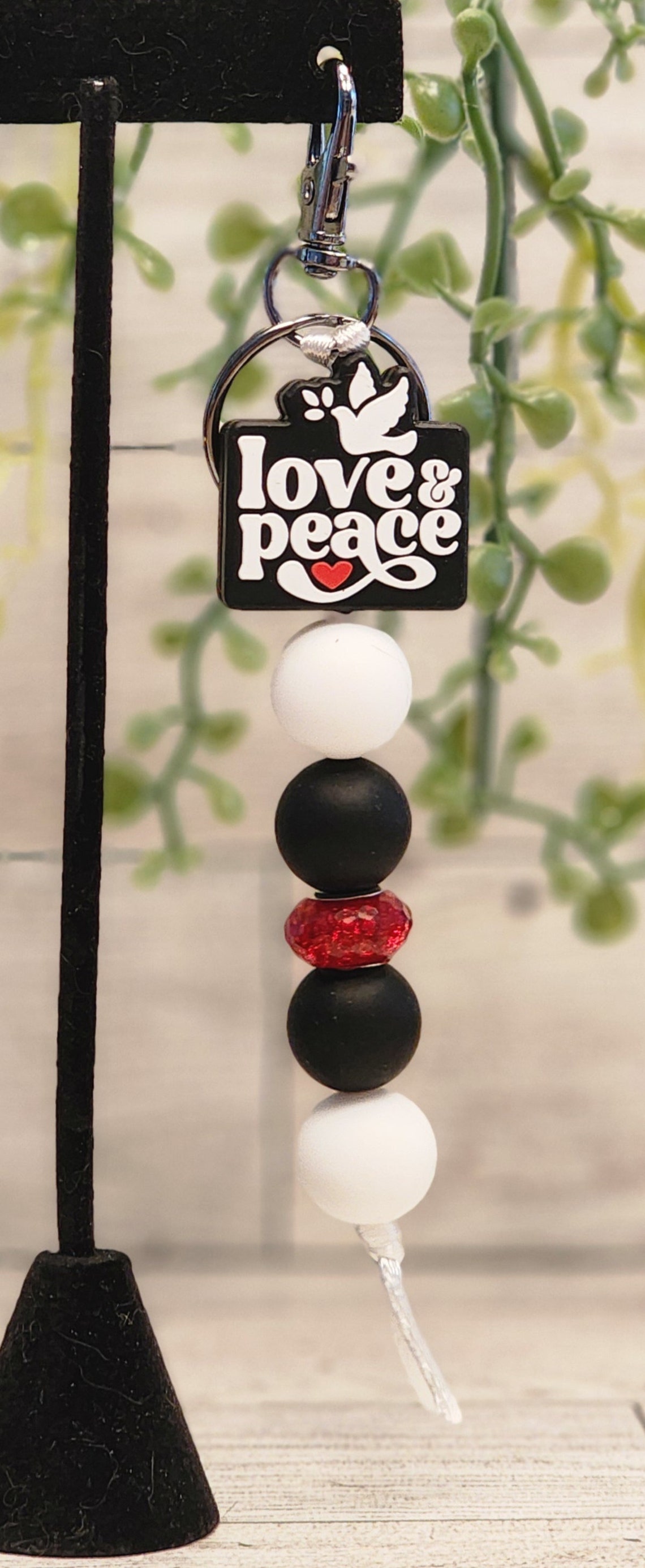 Beaded Keychain - Etsy