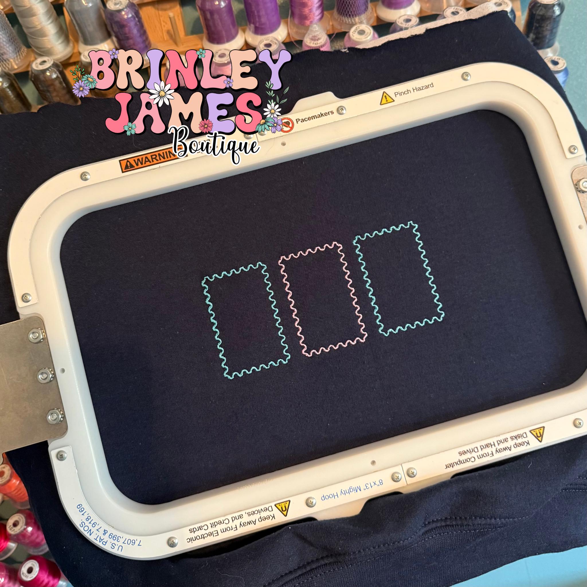 Blank Stamps | Machine Embroidery Design. ONE SIZE 6.0