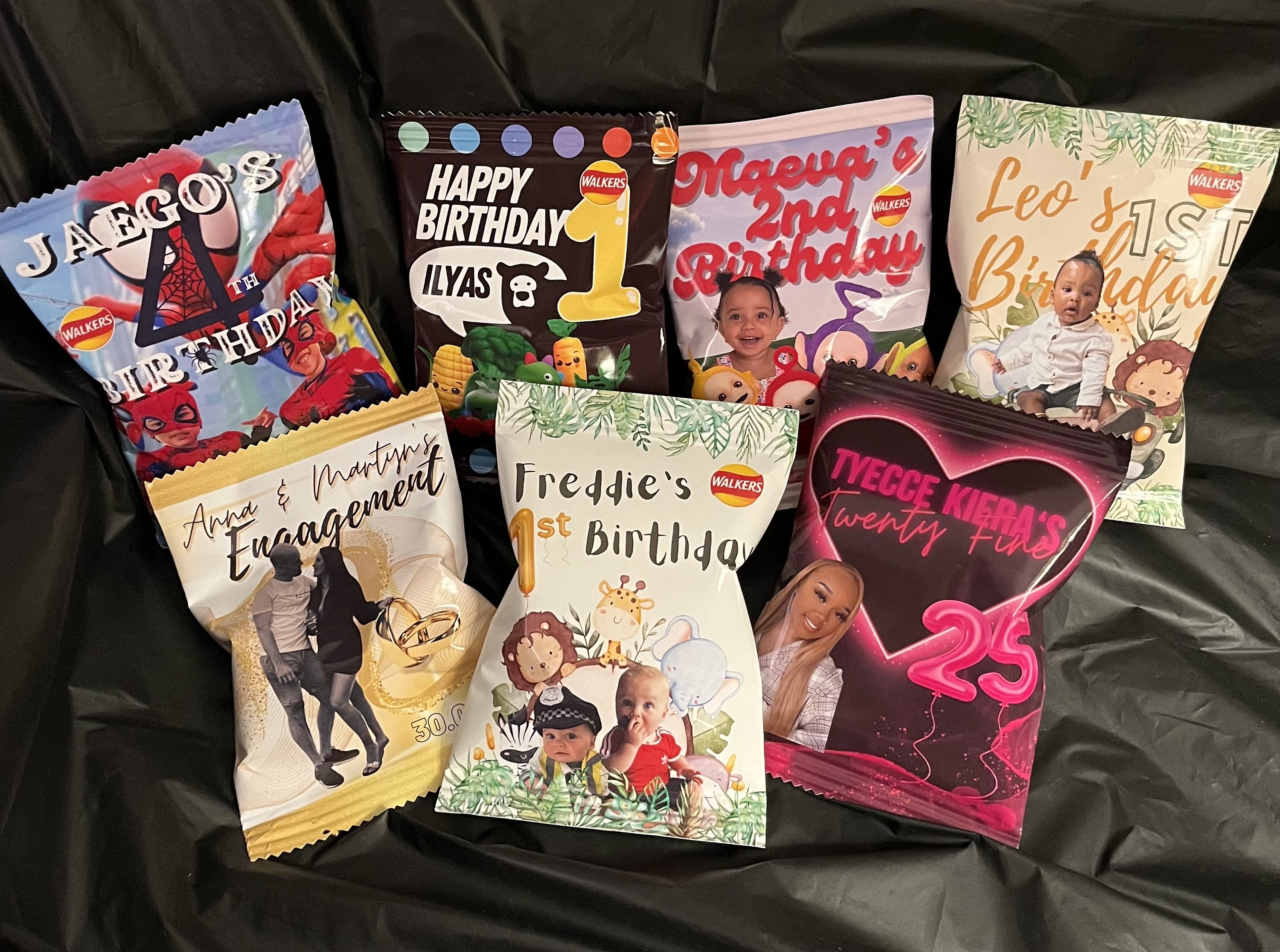 Custom Designed Filled Party Favour Crisp Packet / Personalised ...