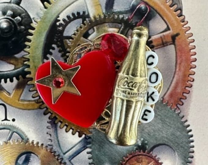 80s Love Coke Pin, Studio Art Coke Pin, Coca Cola Pin, Vintage Coke ...