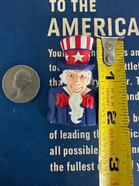 Uncle Sam Pin, Vintage Uncle Sam Pin, Vintage Patriotic Jewelry ...