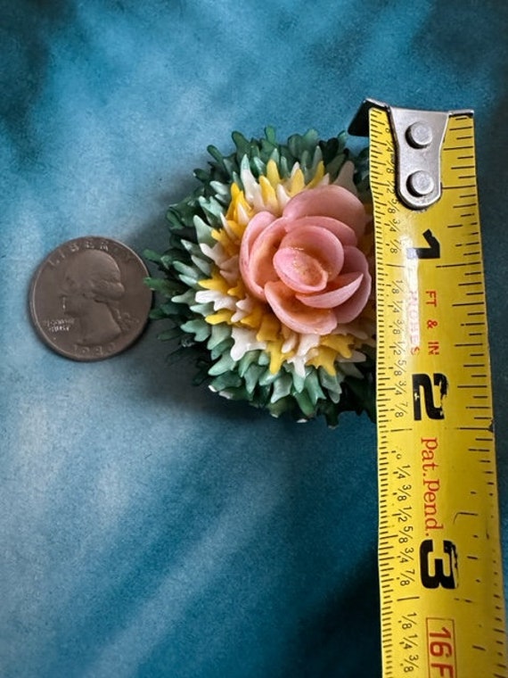 40s Shell and gar Fish Scale Brooch, Vintage Fish Sca… - Gem