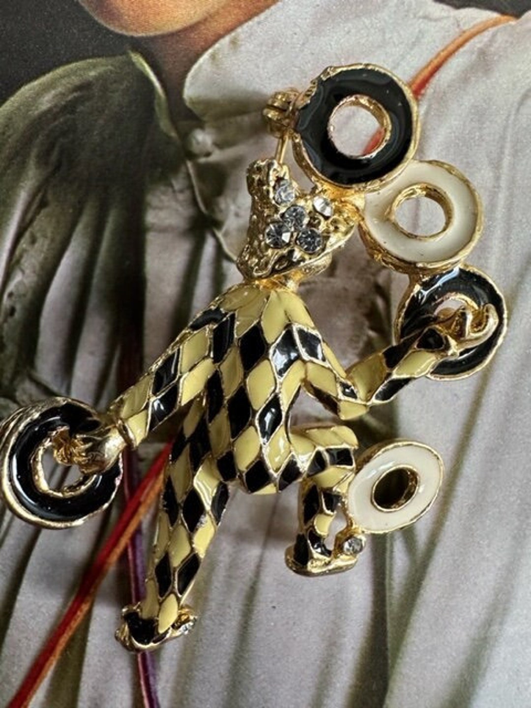 Jester Clown Ring Tosser Pin Clown Pin Clown Jewelry Jester - Etsy