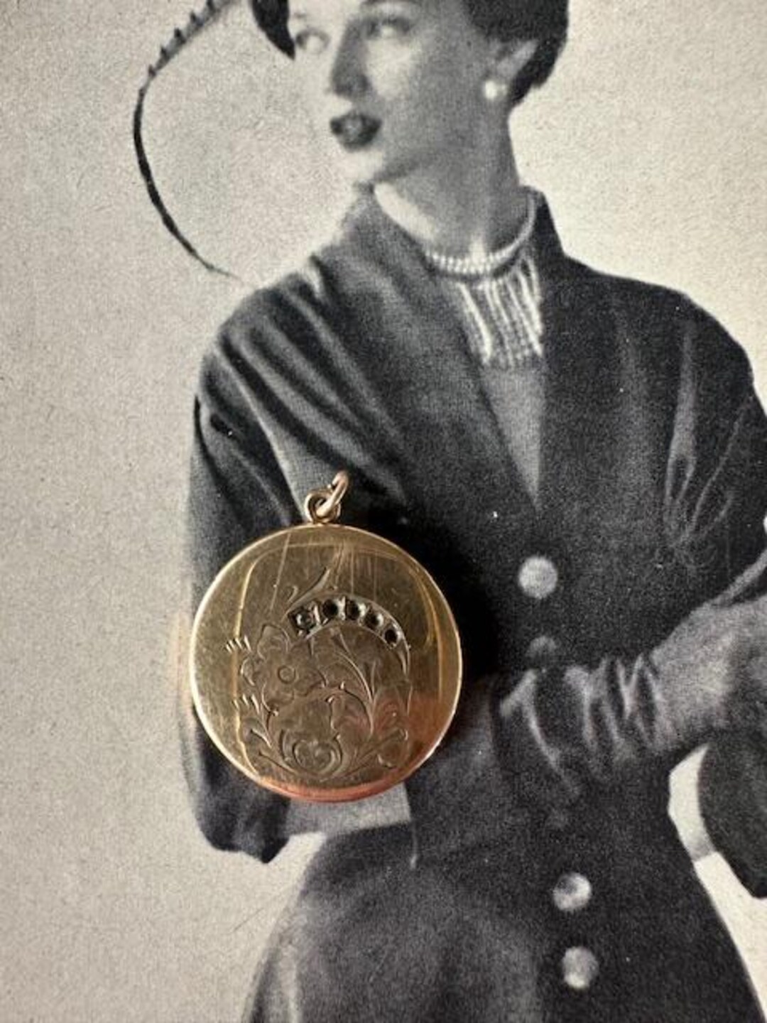 RBM Atrice Gold Filled Locket, 1900s Gold Locket , Edwardian Gold ...