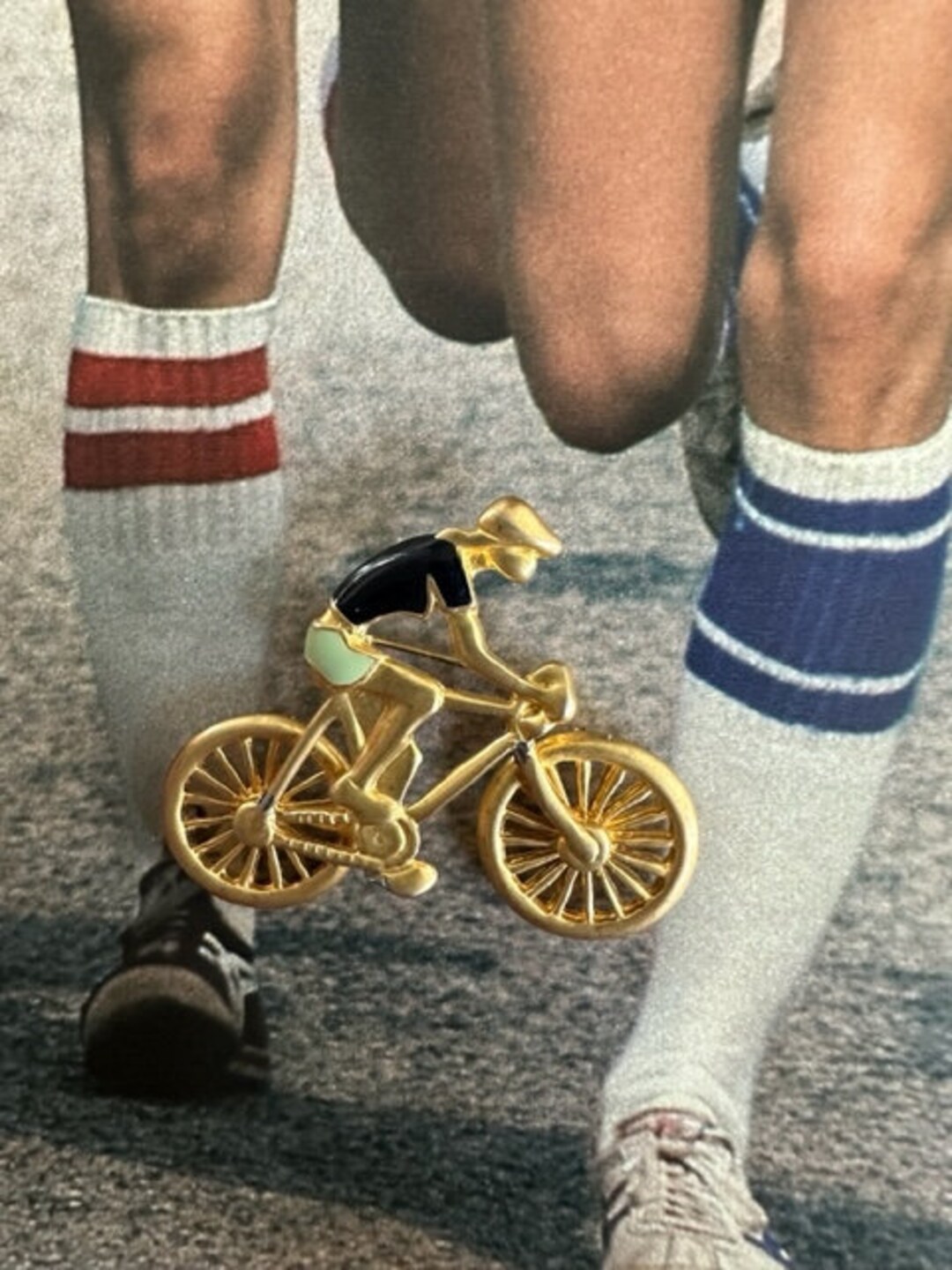 Bicyclist Pin, Bie Rider Pin, Bike Pin, - Etsy