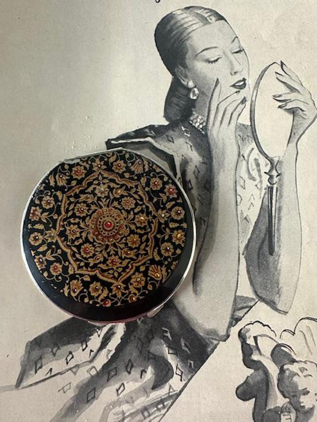 1950s Stratton England Compact, Vintage Stratton Compact, 50s Makeup ...