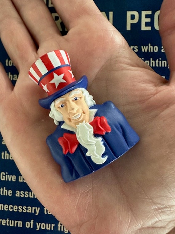 Uncle Sam Pin, Vintage Uncle Sam Pin, Vintage Patriot… - Gem