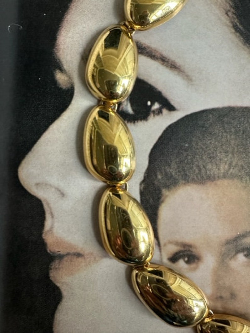 Vintage Monet Gold Chunky Link Necklace 80s Monet Jewelry - Etsy