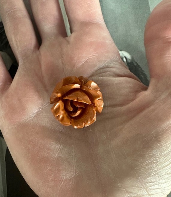 Bakelite Flower Pin, Bakelite Jewelry, Bakelite Brooc… - Gem