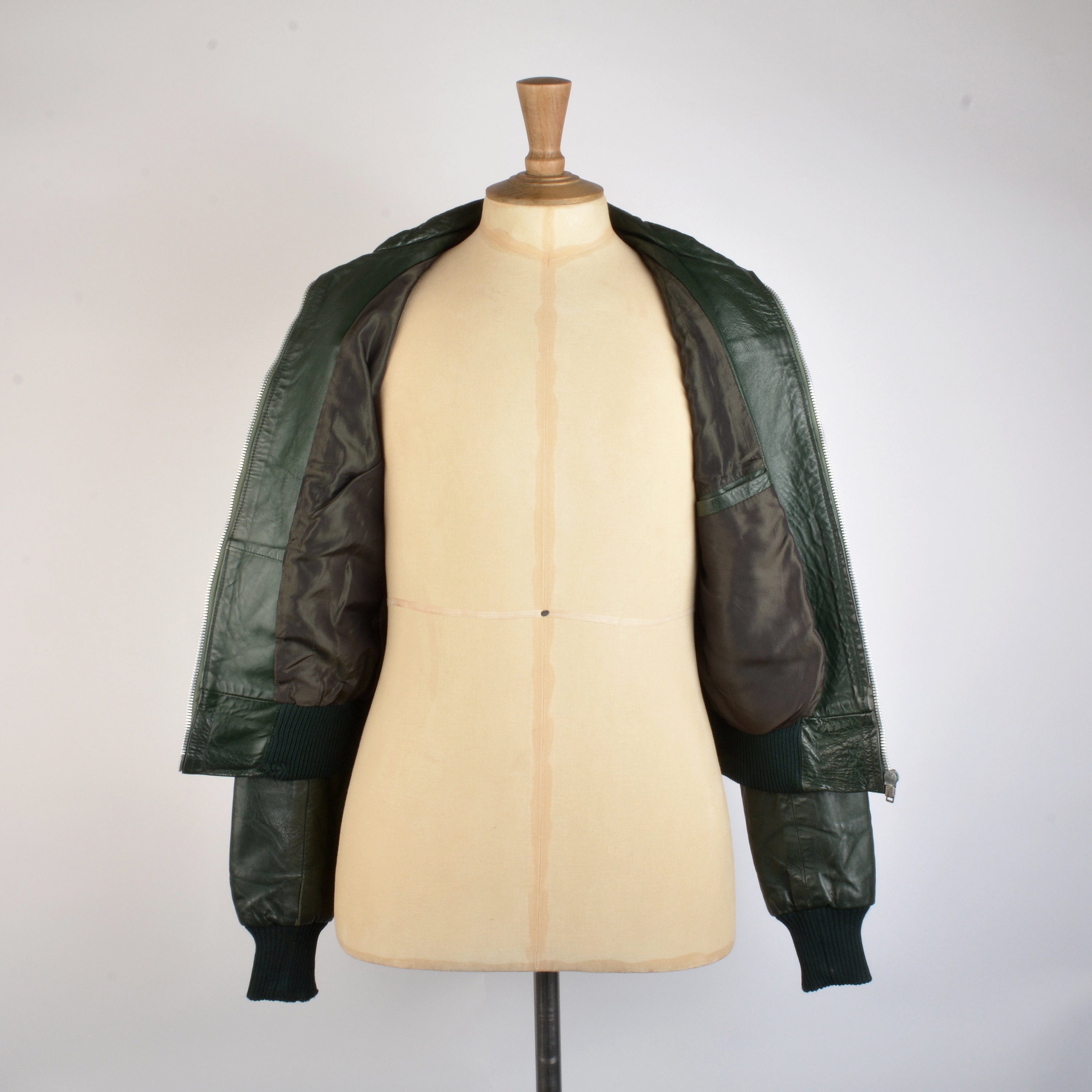 Vintage french leather jacket circa 1970 - Etsy France