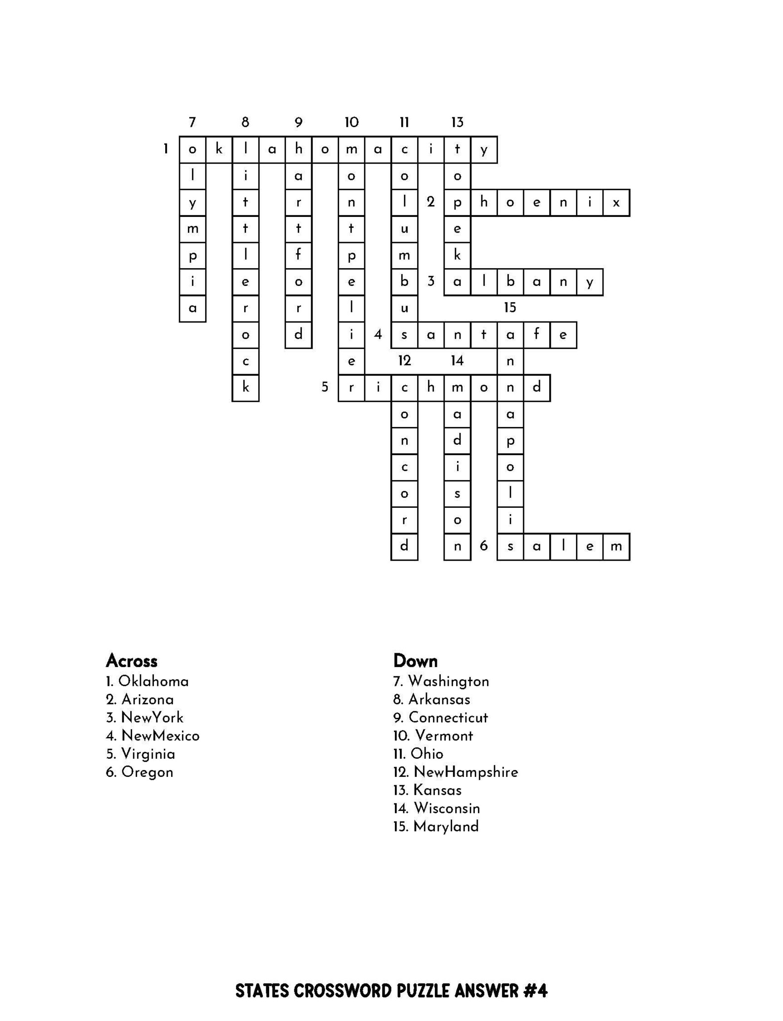 Learning States Capitals Word Search And Crossword Etsy Learning States Capitals Word Search And Crossword Etsy