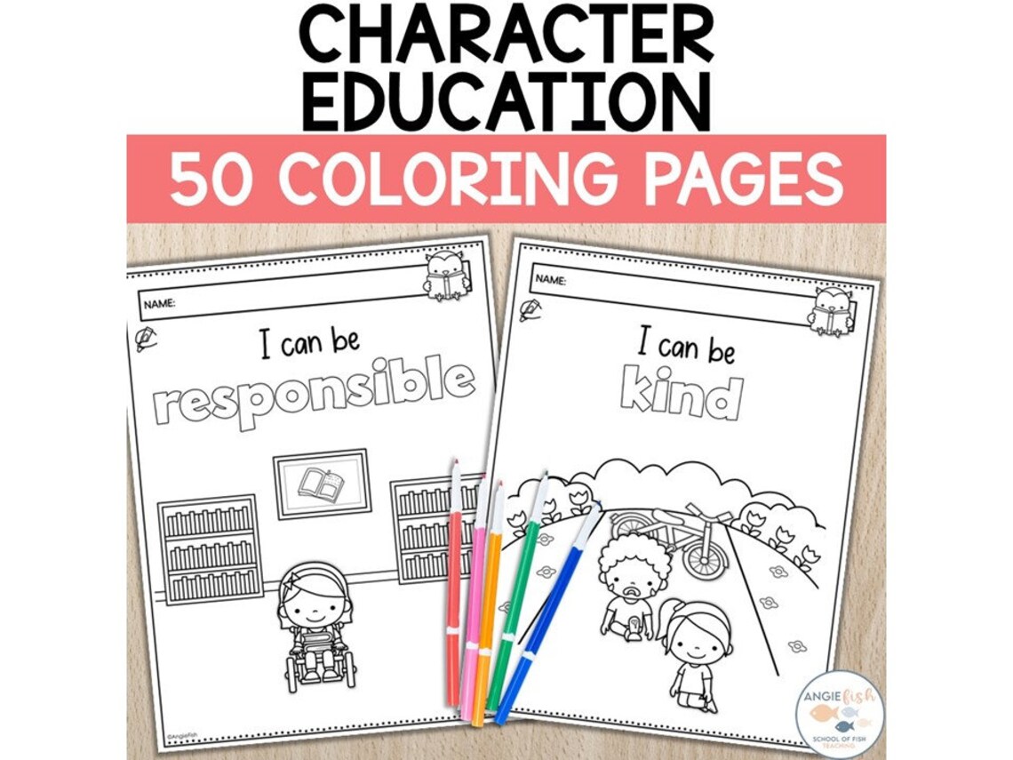 Social Skills Coloring Pages, Manners Coloring, Character Education ...