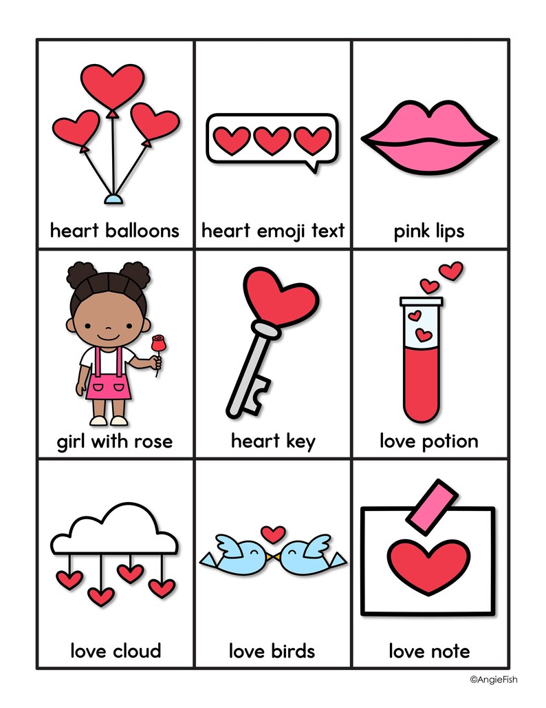 Valentine's Day Bingo | Printable Bingo Cards | Bingo Game Download ...