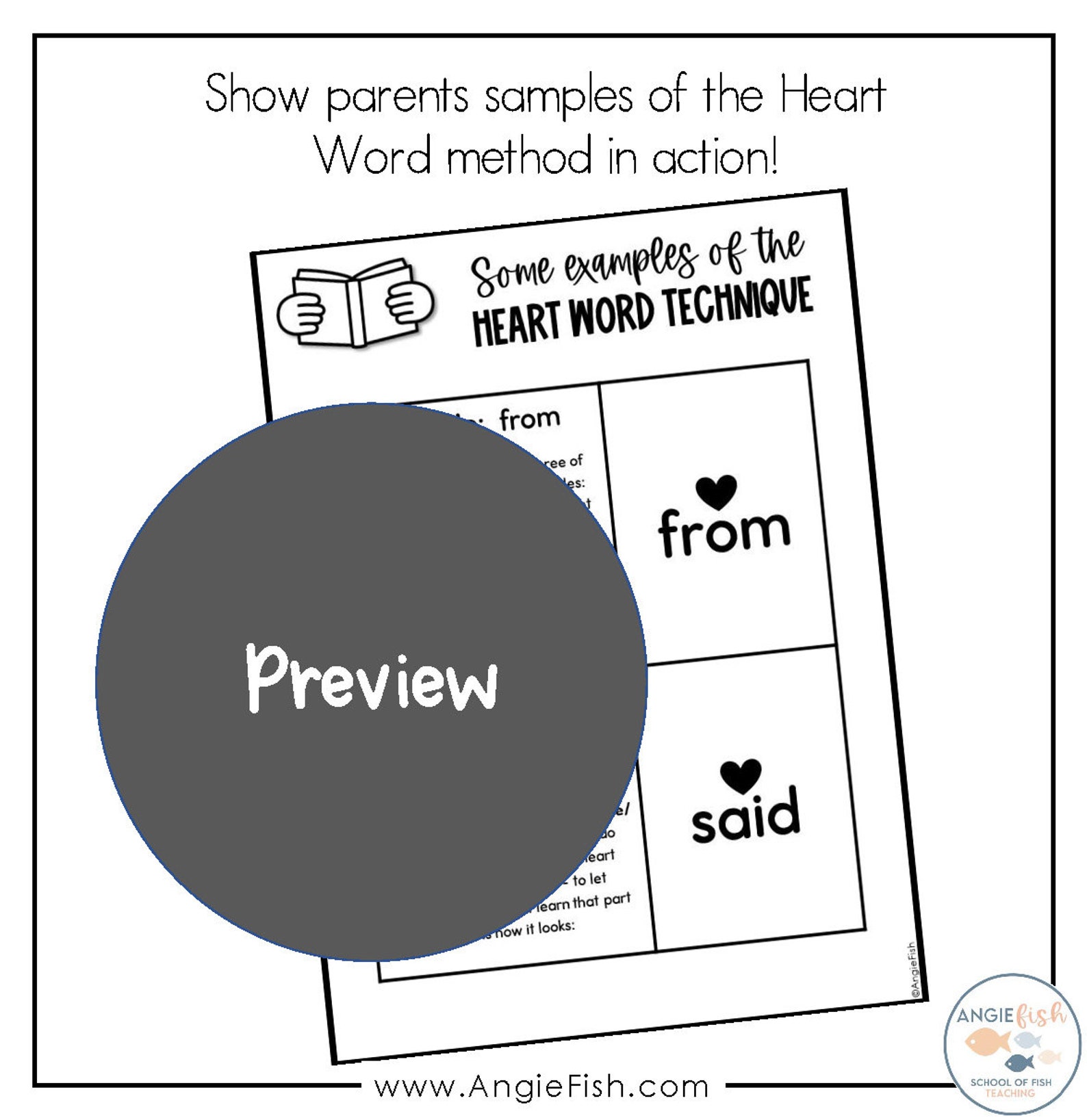 Science of Reading Heart Words Parent Information Letter | SOR Heart ...