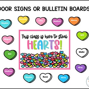 Valentine's Day Door, Classroom Door Decoration, Classroom Door Signs ...