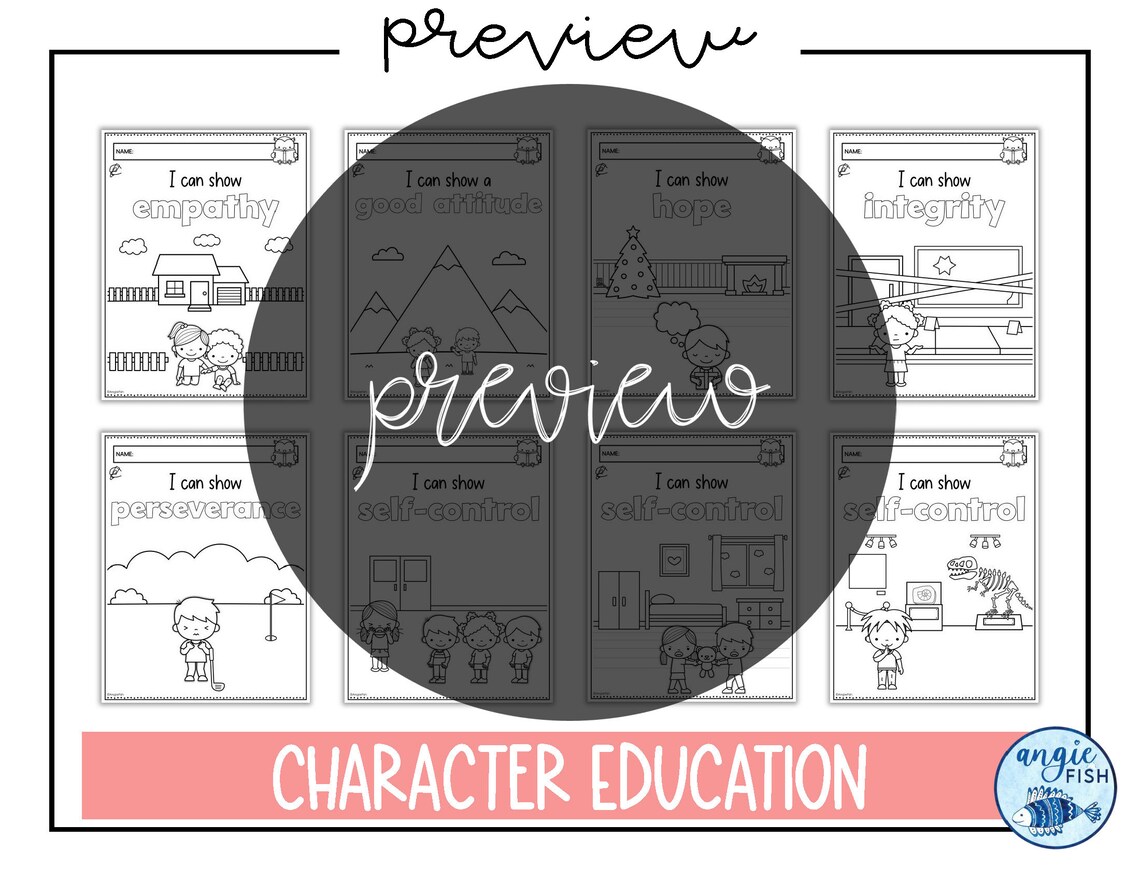 Social Skills Coloring Pages, Manners Coloring, Character Education ...