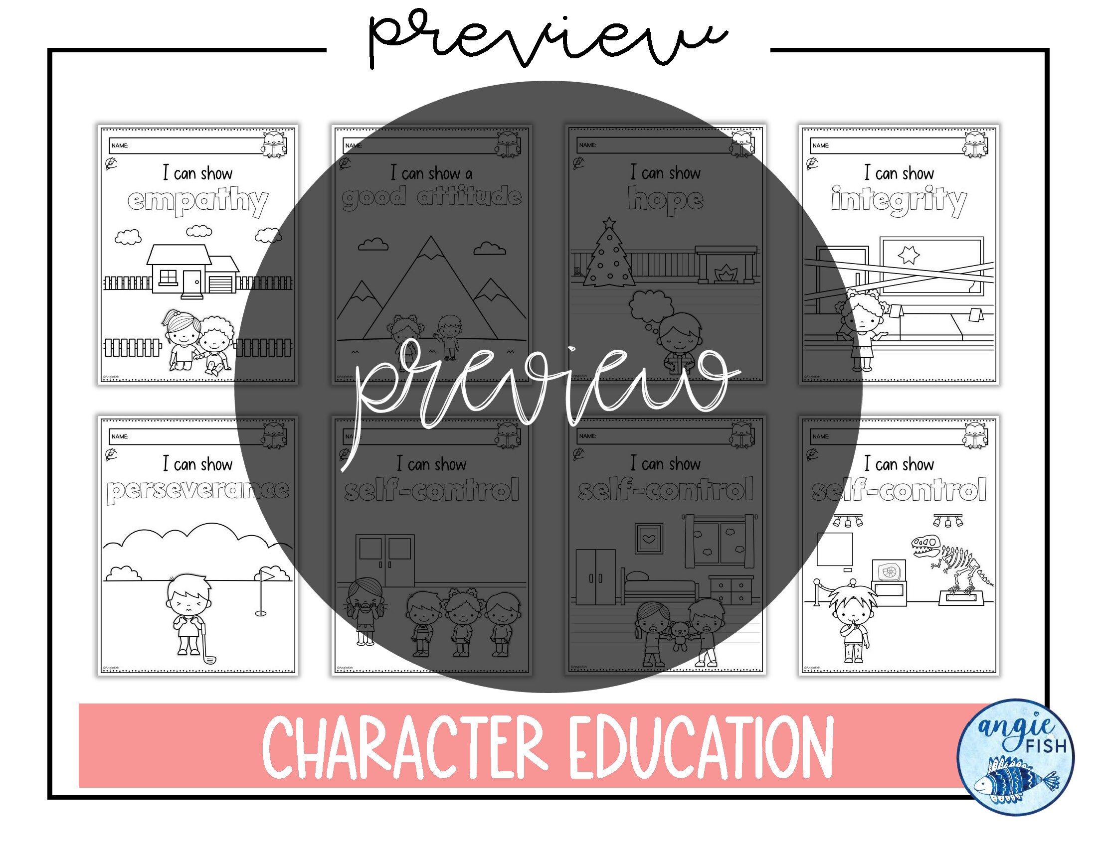 Social Skills Coloring Pages, Manners Coloring, Character Education ...