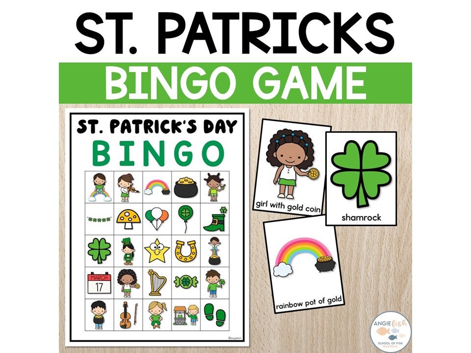 St. Patrick's Day Bingo Printable Bingo Cards Bingo Game Download Bingo ...