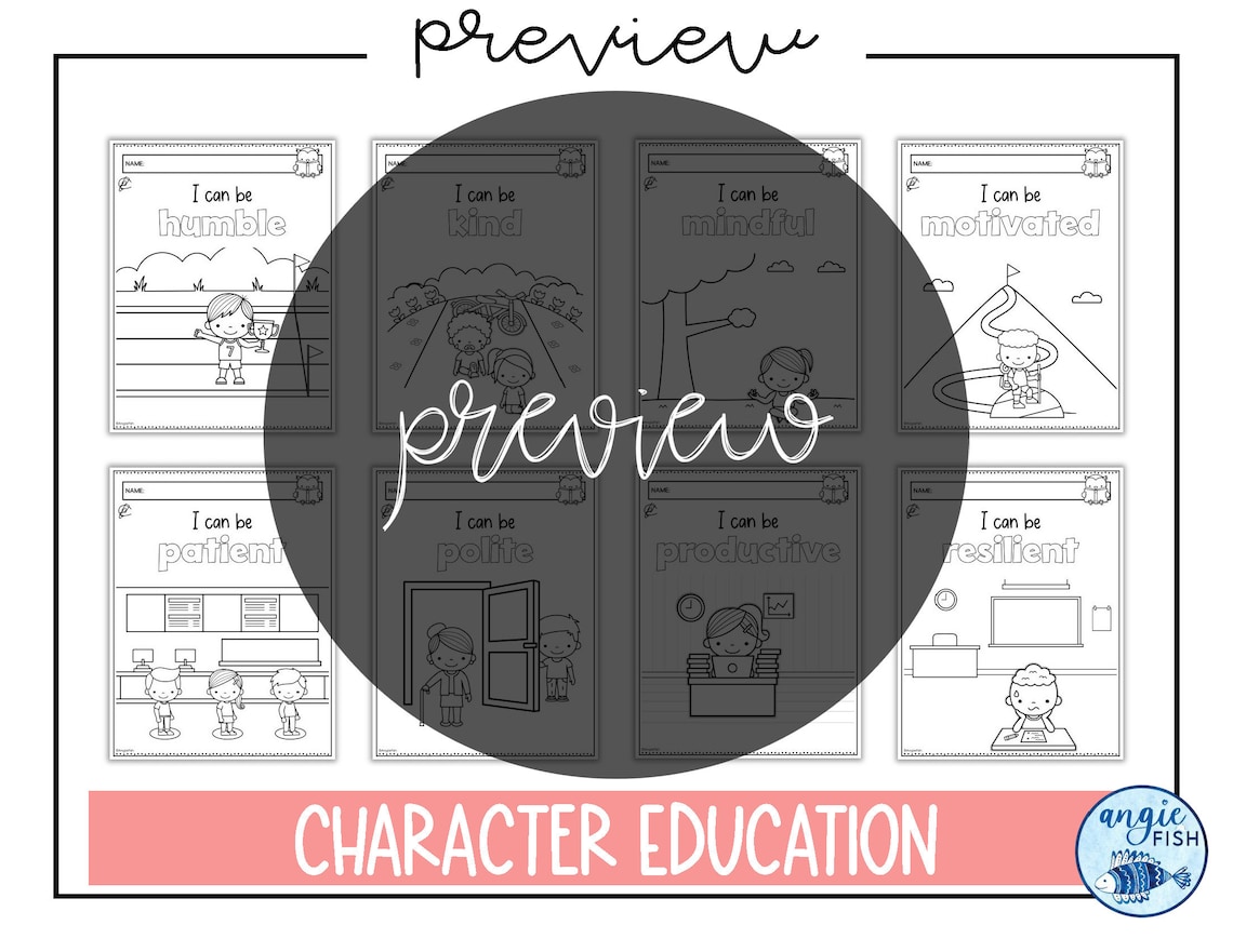 Social Skills Coloring Pages, Manners Coloring, Character Education ...