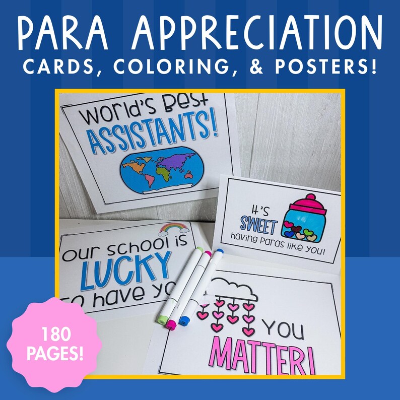 Para Appreciation Cards, Posters, Coloring Pages (digital Download) - Etsy