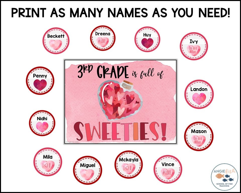 Valentine's Day Door, Classroom Door Decoration, Classroom Door Signs ...