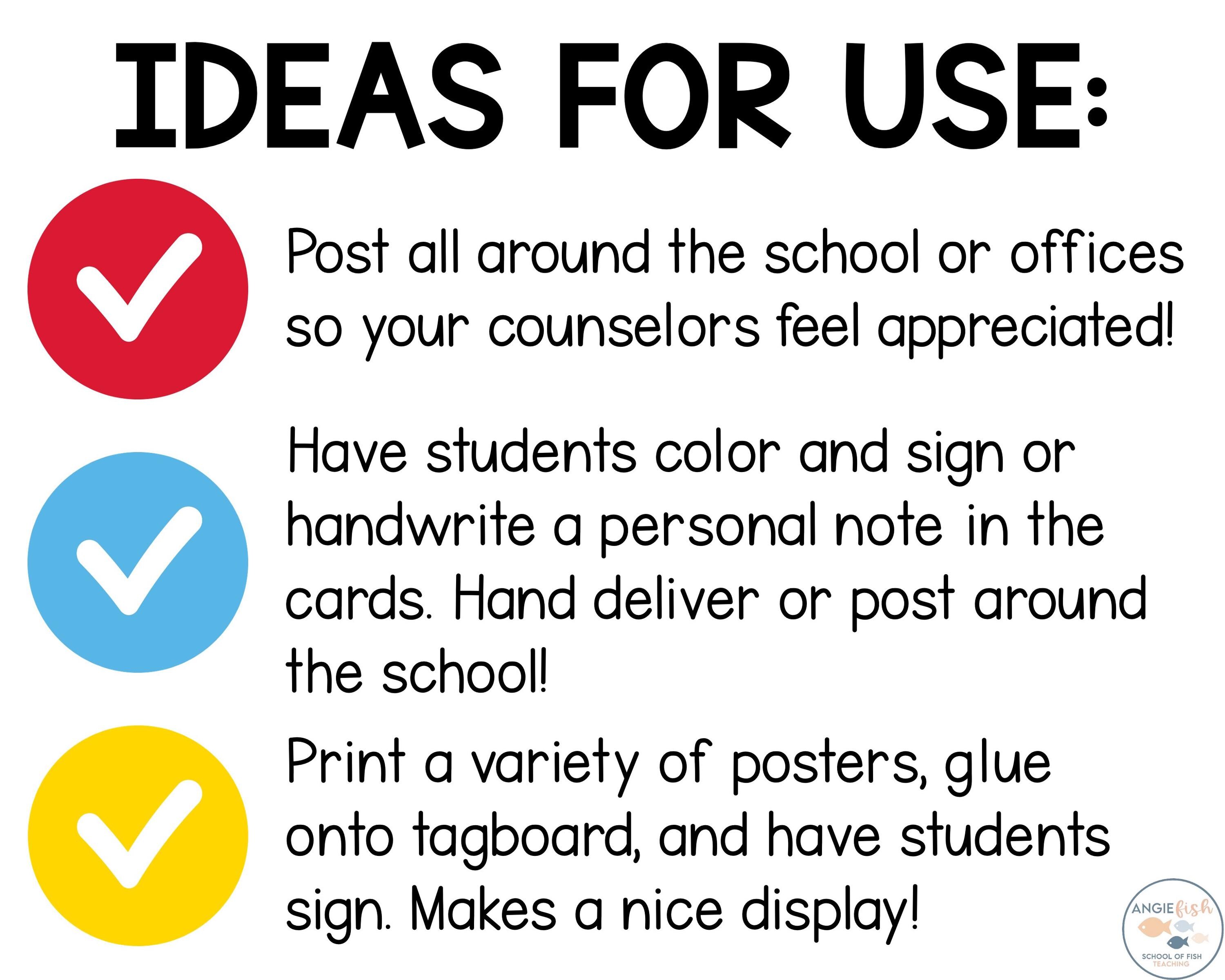 School Counselor Appreciation Posters, Cards, and Coloring Pages (PDF ...
