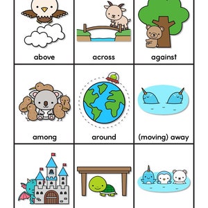 Prepositions Bingo | Printable Bingo Cards | Bingo Game Download ...