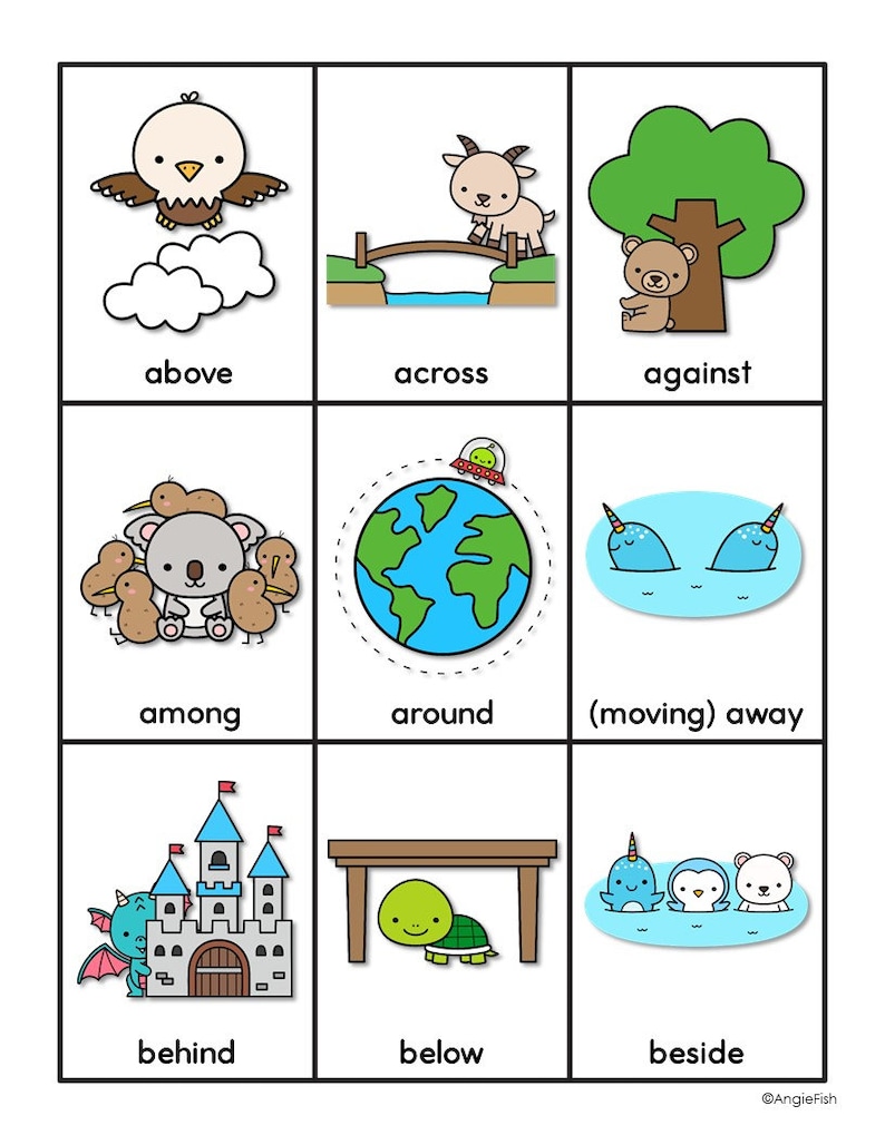 Prepositions Bingo | Printable Bingo Cards | Bingo Game Download ...