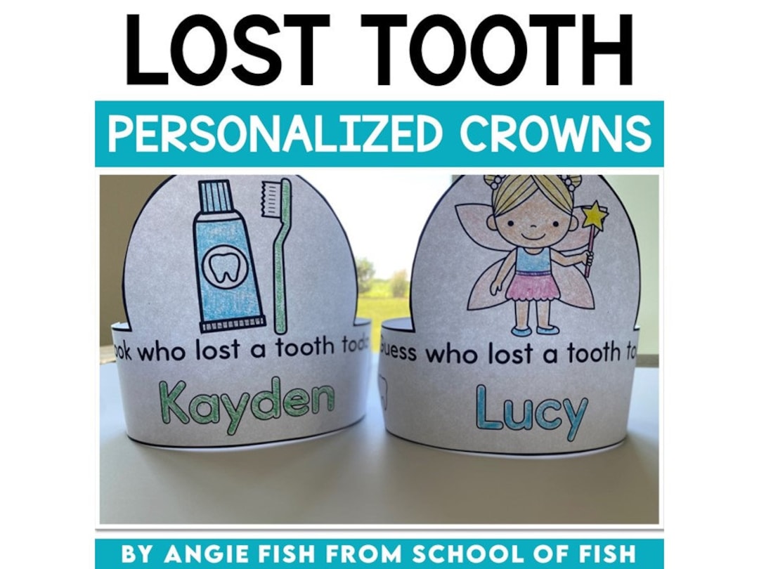 I Lost a Tooth | Tooth Hat | Tooth Crown | Tooth Printable | Lost Tooth ...
