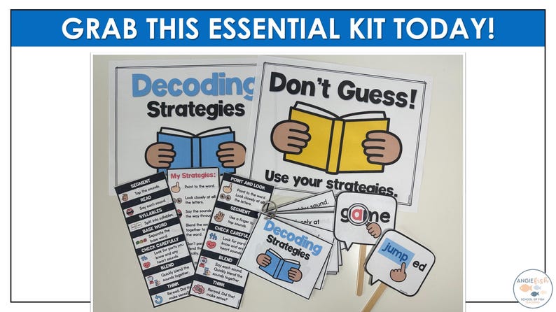 Science of Reading Decoding Strategies | Posters & Bookmarks - Etsy