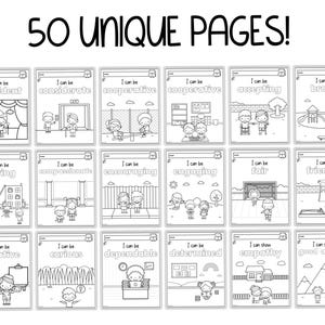 Social Skills Coloring Pages, Manners Coloring, Character Education ...