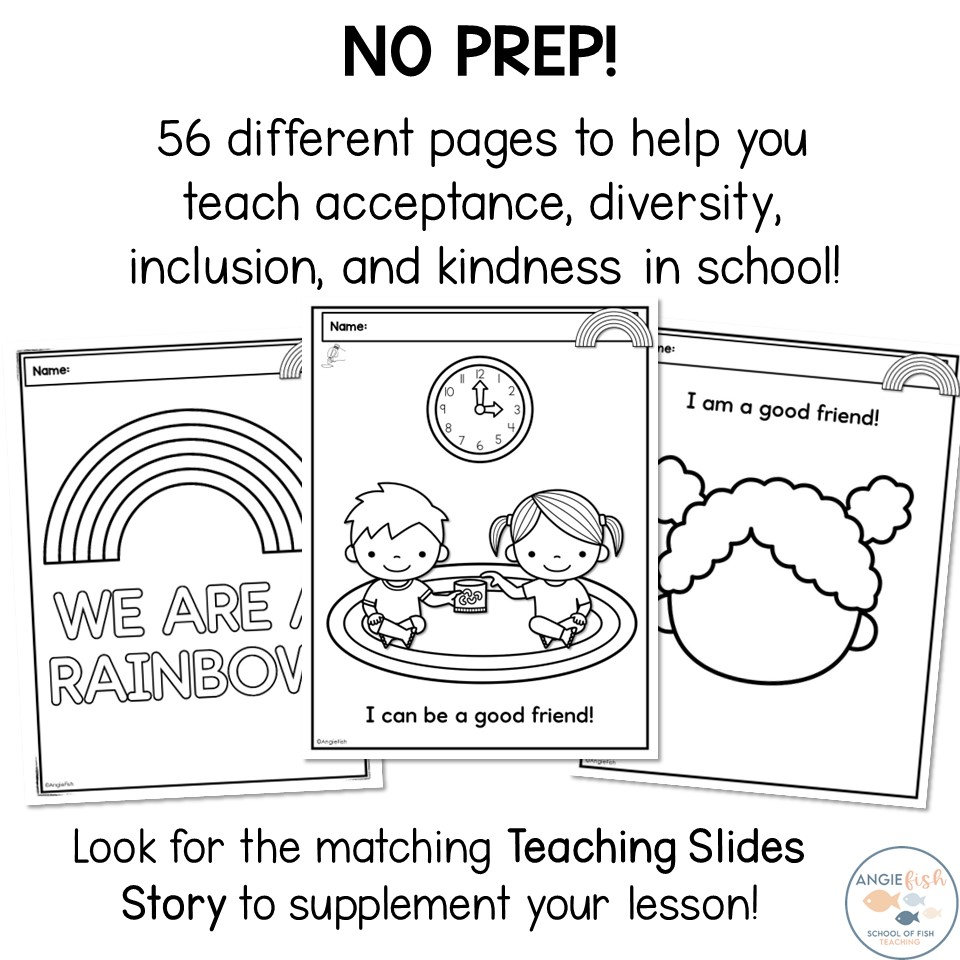 Friendship Coloring Pages, Friendship Coloring, Character Education ...