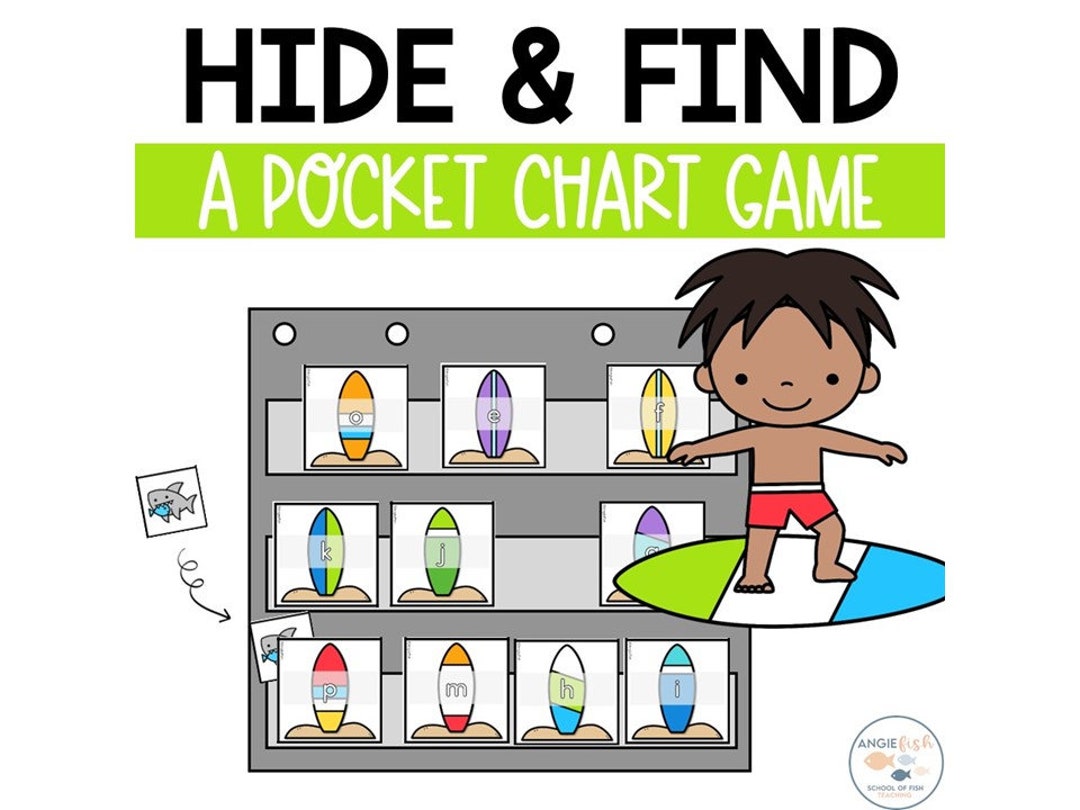 Pocket Chart Games | Hide and Find Game | Pocket Chart Activities ...