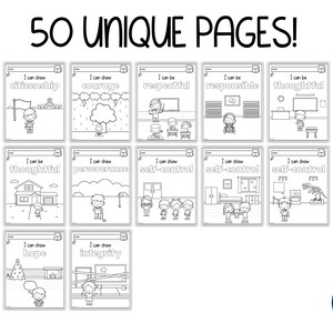 Social Skills Coloring Pages, Manners Coloring, Character Education ...