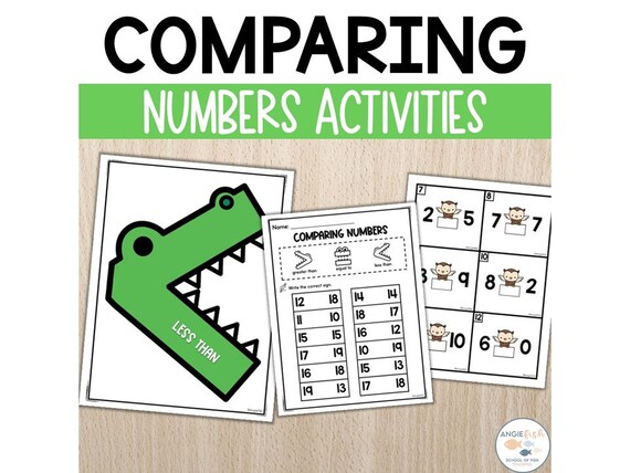 Hojas De Trabajo De Matemáticas Comparando Números