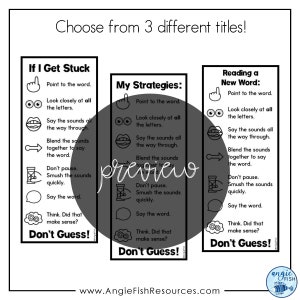 Science of Reading Decoding Strategies | Decoding Bookmarks & Posters ...