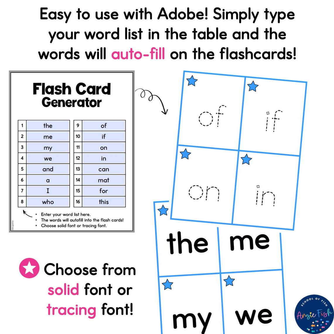 Flashcard Template, Flashcard Printable, Flashcards for Kids, Flashcards Template, Flash Card ...