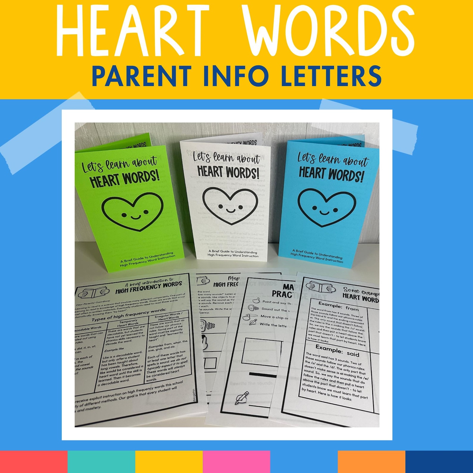 Science of Reading Heart Words Parent Information Letter | SOR Heart ...