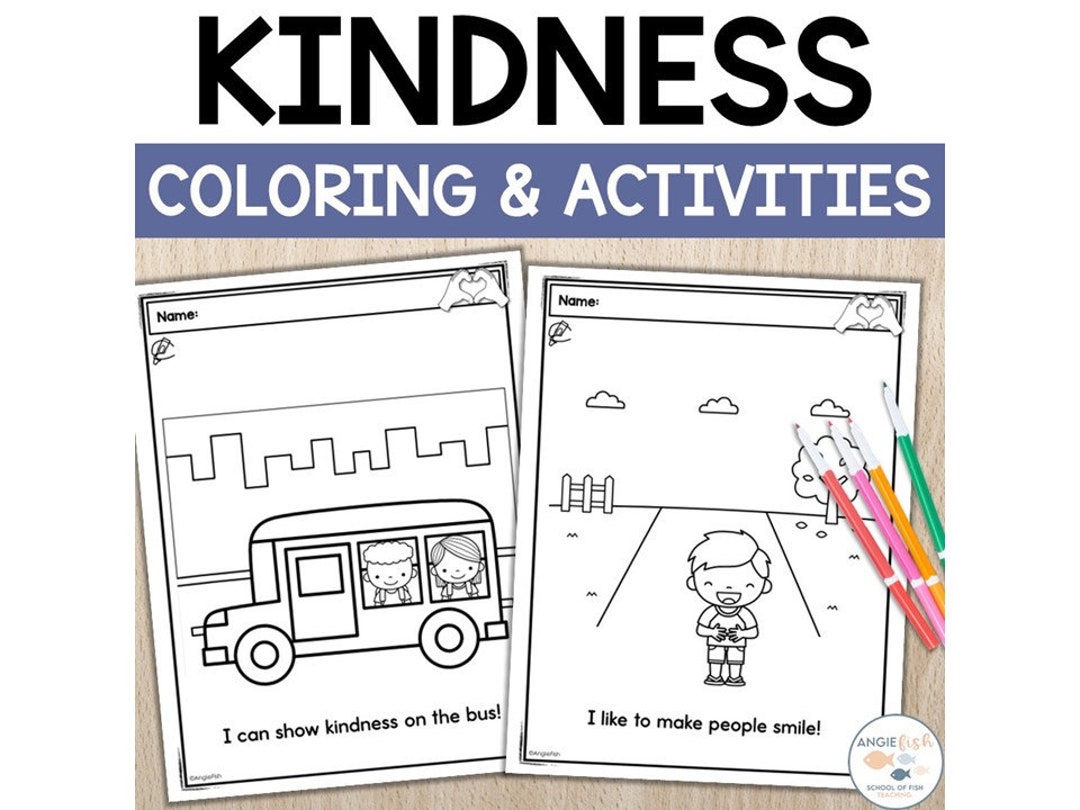 Kindness Coloring Pages, Kindness Activities, Kindness Coloring Page ...